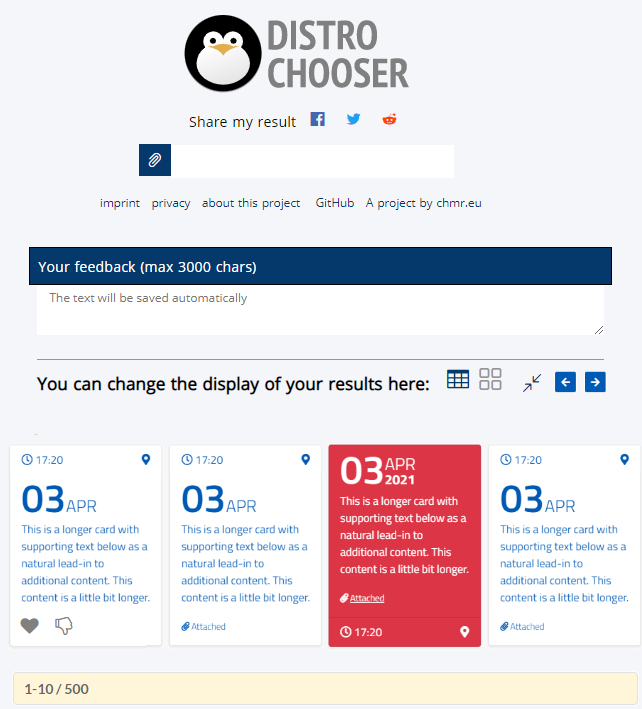 Results Page is Migraine Trigger · Issue #259 · distrochooser/distrochooser · GitHub