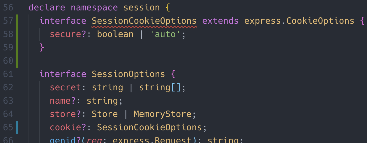 The "auto" type define of the secure option has been removed. · Issue #703 · expressjs/session ...