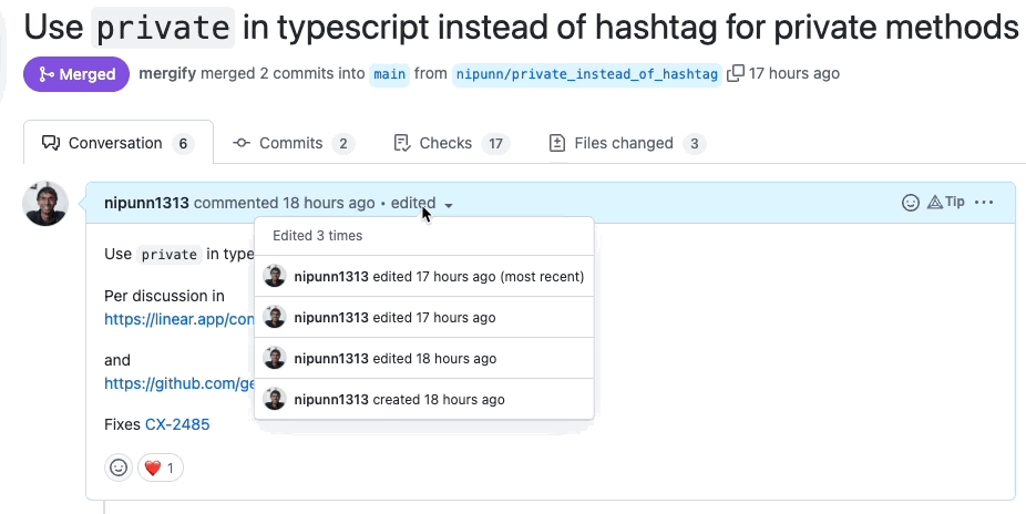 Add tooltip to show full exact timestamp of comment revision history ...