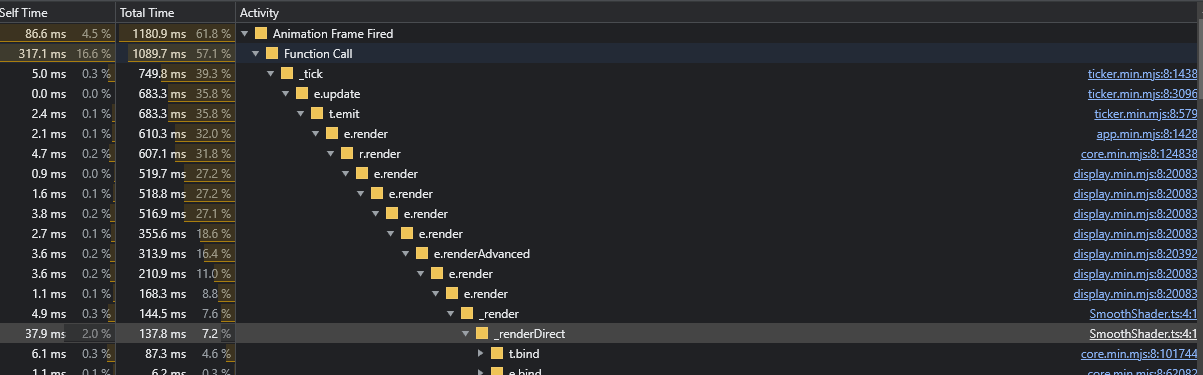 Use a single `PIXI.Graphics` object for square grid, on the same model as hex grid. · Issue ...