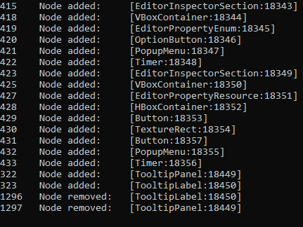 Add `node_added` and `node_removed` signals to Node (in addition to the existing SceneTree ...