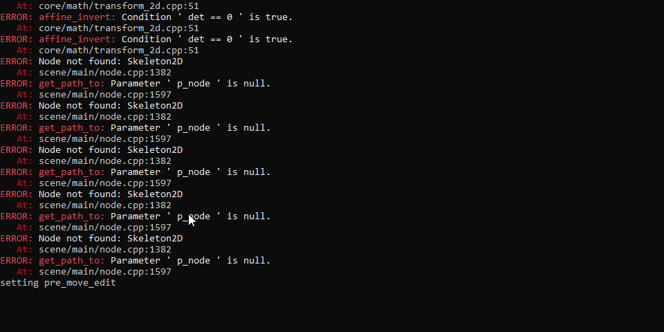 Skeleton2D bones can randomly break. · Issue #25204 · godotengine/godot ...