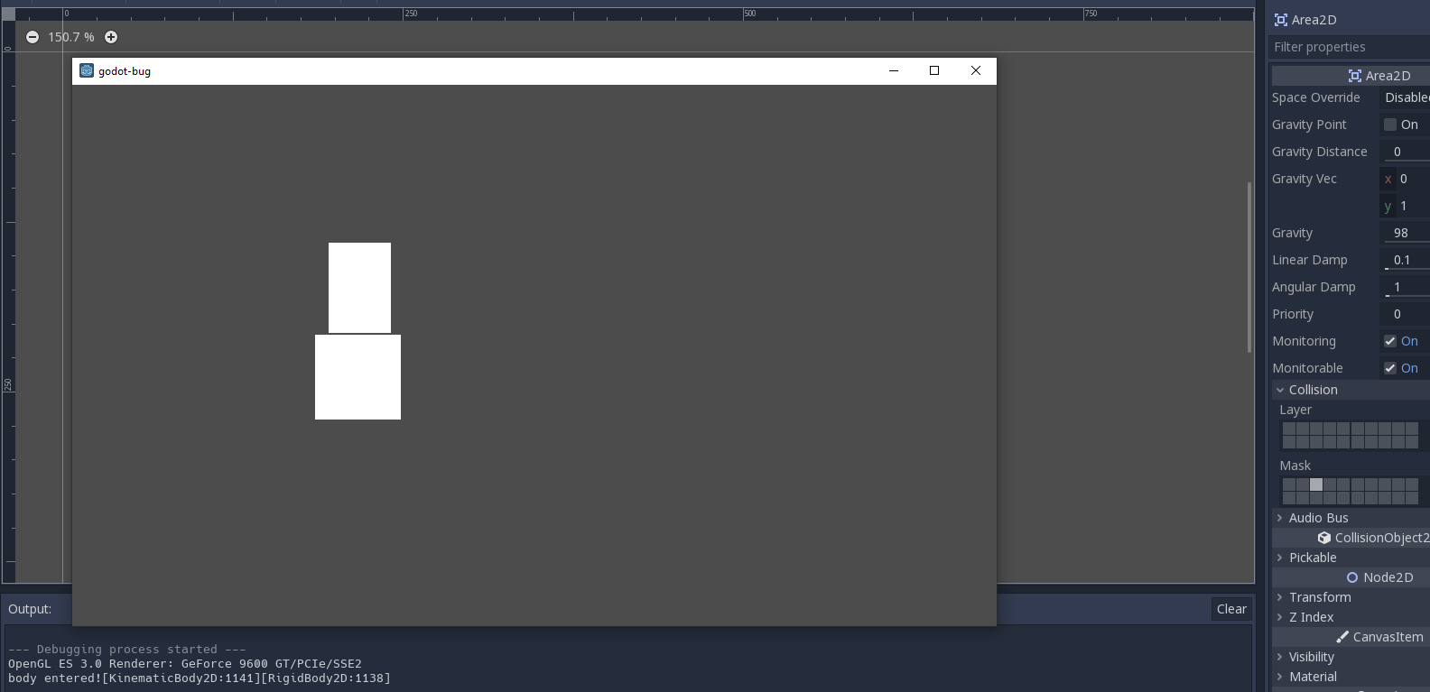 Area2D's body_entered signal only fires if PhysicsBody2D has collision ...