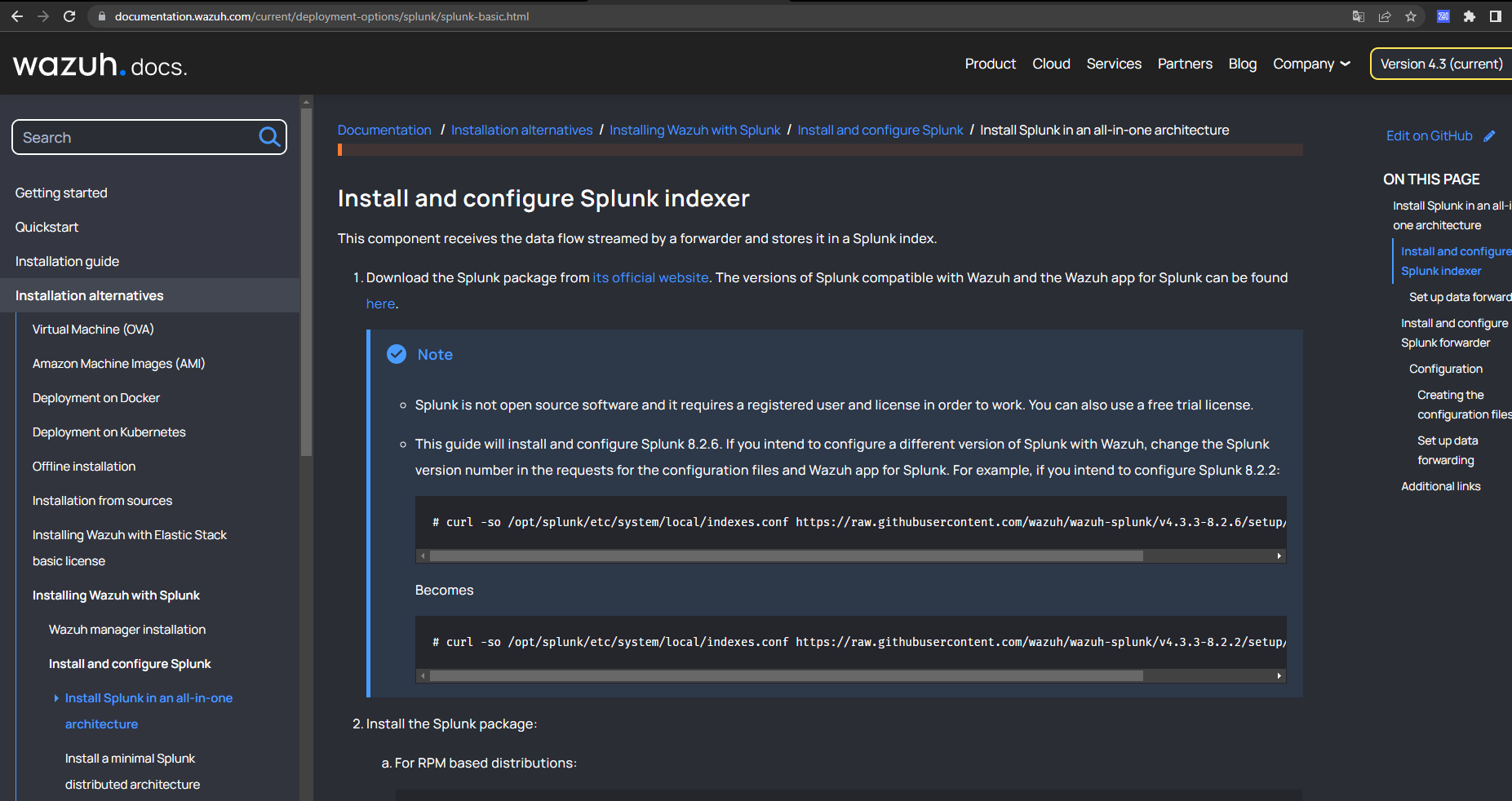 Improve The Notes Of Install Wazuh App For Splunk Section · Issue 5320 · Wazuhwazuh 