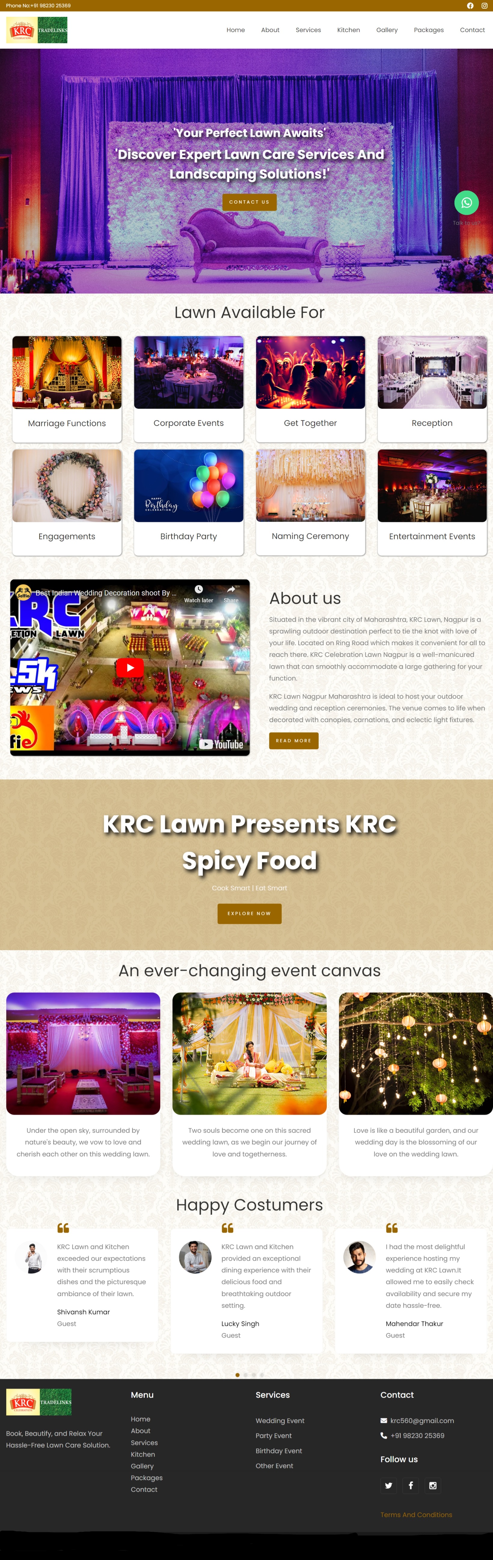 GitHub - pragatipusadkar18/easternlawn: Eastern Lawn is lawn booking website