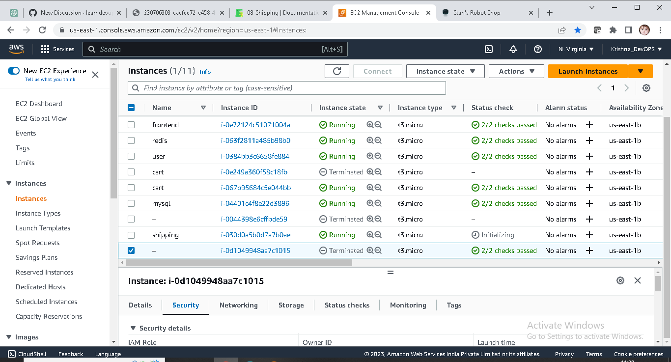 Additional instance is getting created automatically when I create an instance ...