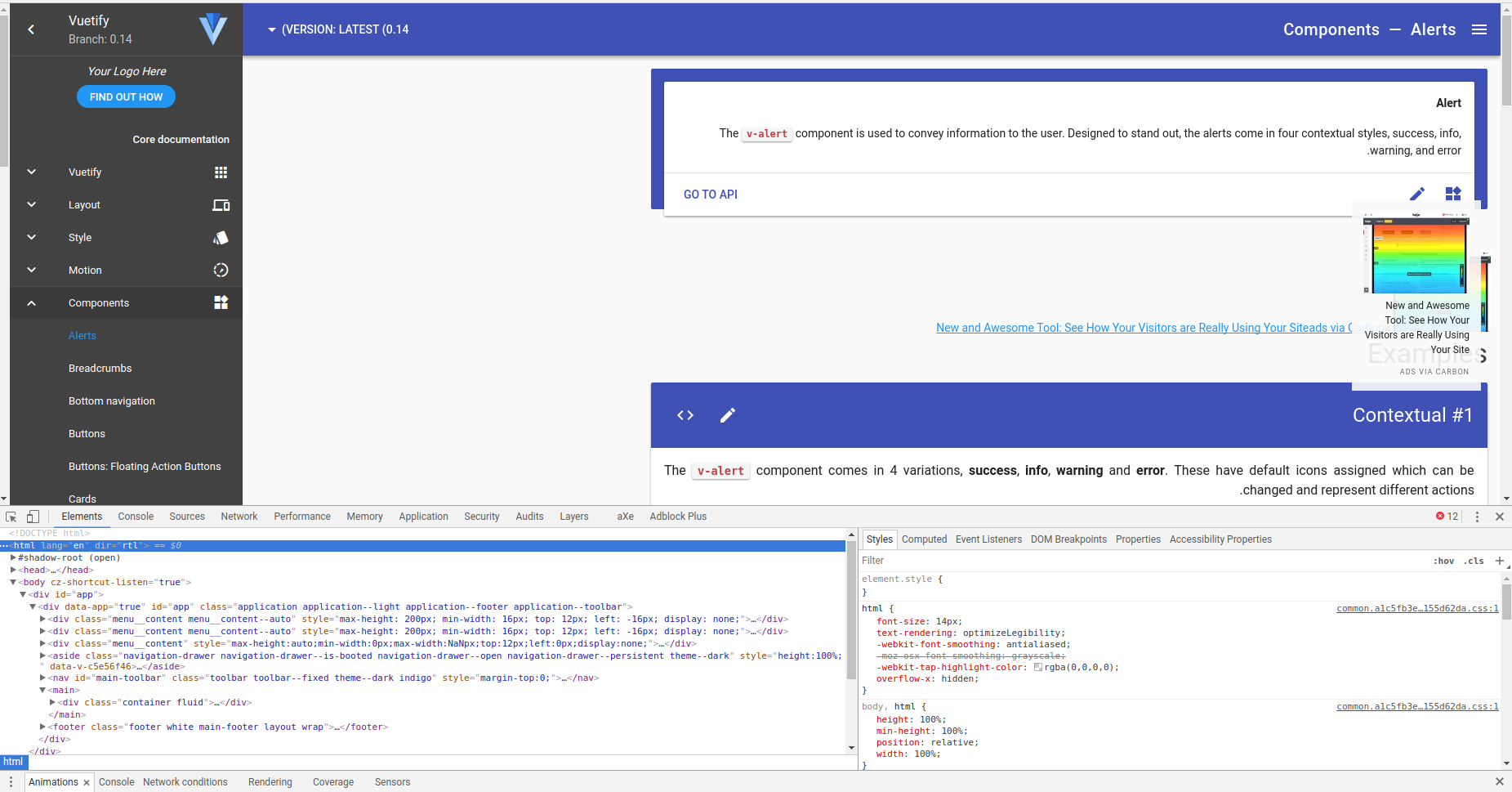 Rtl Support Feature Request · Issue 1475 · Vuetifyjsvuetify · Github