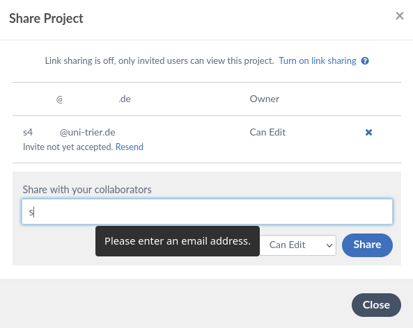 [Feature Request] Auto-suggest collaborator mail-addresses · Issue #1063 · overleaf/overleaf ...