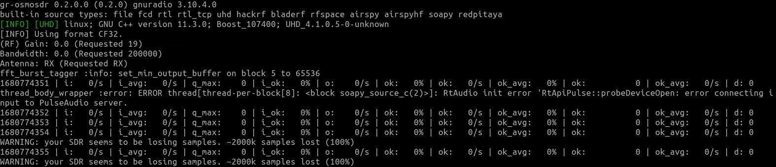 GR-Iridium with RSPdx (SDRPlay) not functioning · Issue #176 · muccc/gr ...