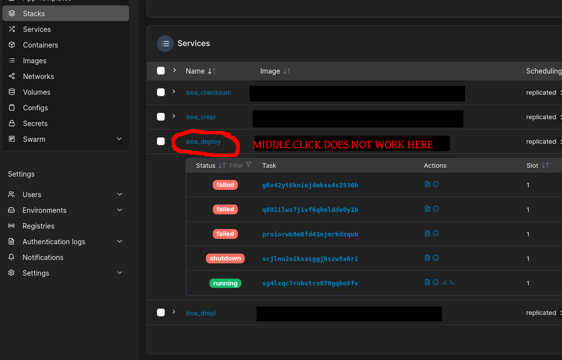 Open service link with middle mouse button · Issue #9984 · portainer/portainer · GitHub