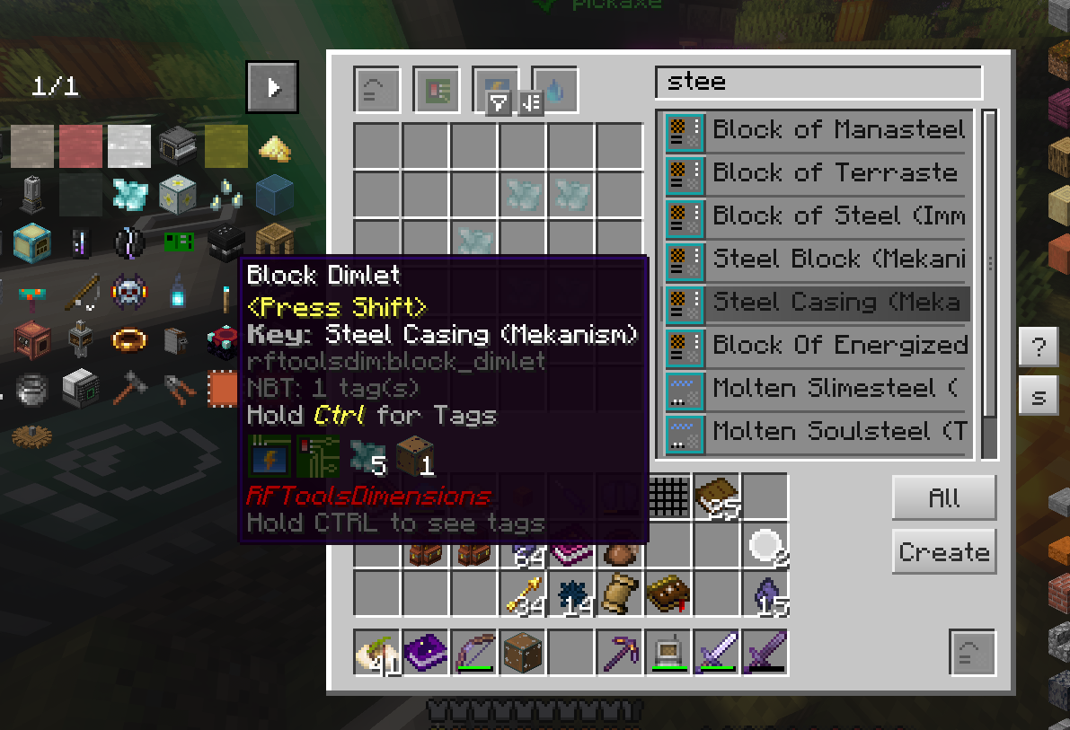 Block absorber stuck at 100% no block set · Issue #419 · McJtyMods/RFToolsDimensions · GitHub