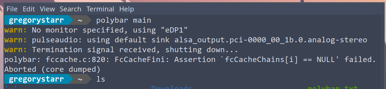 Polybar Says Is Running But Does Not Display · Issue 1804 · Polybar Polybar · Github