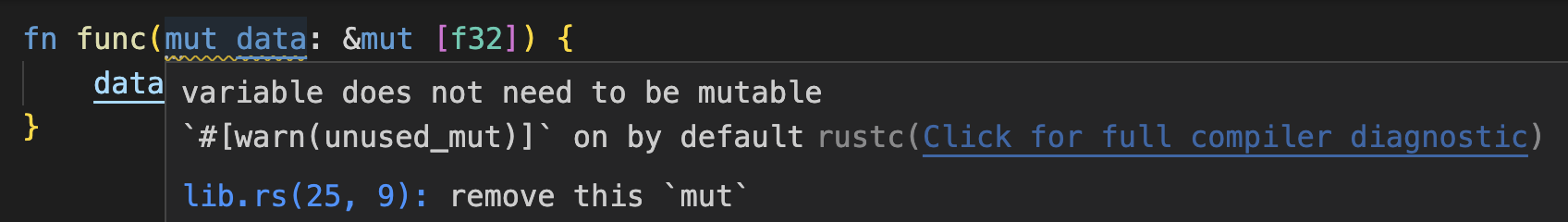 False positive `need-mut` when mutating elements of `&mut []` · Issue #14463 · rust-lang/rust ...
