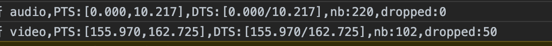 The lack of video frames causes the audio and video to be out of sync ...