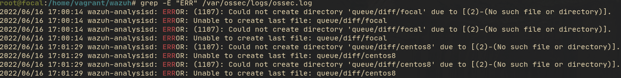 Wazuh-db could delete the 'queue/diff' directory completely · Issue #13875 · wazuh/wazuh · GitHub