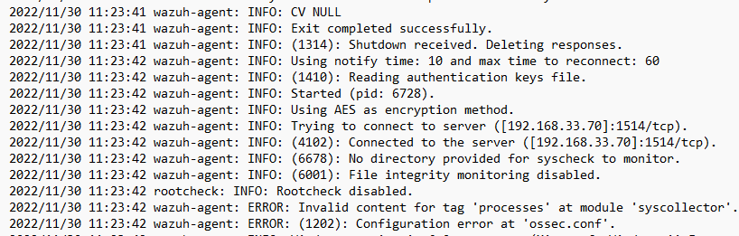 Windows agent does not stop correctly after applying invalid configuration in Syscollector ...