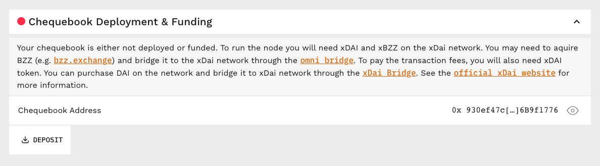 bug: unfunded chequebook funding shows as a global error in light node mode · Issue #329 ...