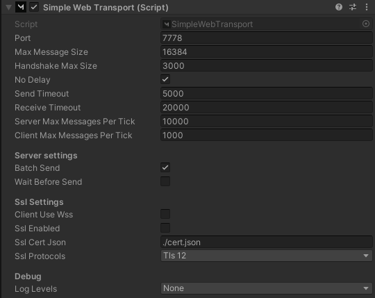 ReadHelperException: returned 0 on editor · Issue #28 · MirrorNetworking/SimpleWebTransport · GitHub