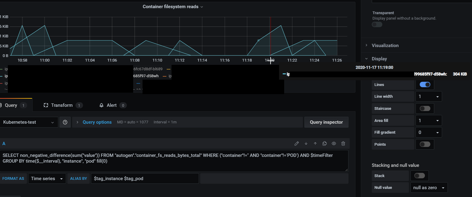 Line Graph Datapoints Connected In Wrong Order · Issue 29166 · Grafana