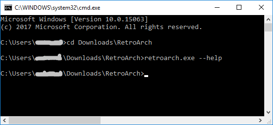 No command line output in Windows 10 console · Issue #5097 · libretro ...
