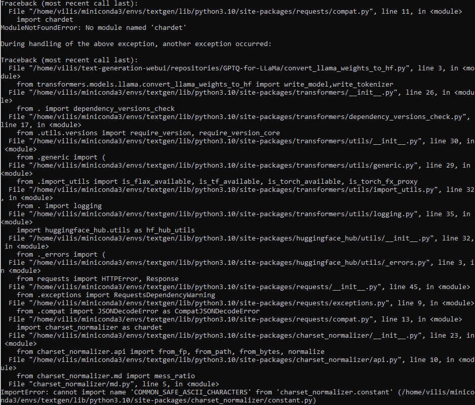 Stuck on the steps for downloading 4bit quantized LLaMA · Issue #880 · oobabooga/text-generation ...