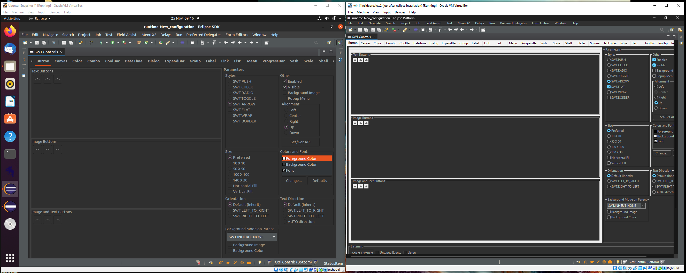 [Win32][Dark theme] Button with SWT.ARROW style has light background · Issue #473 · eclipse ...