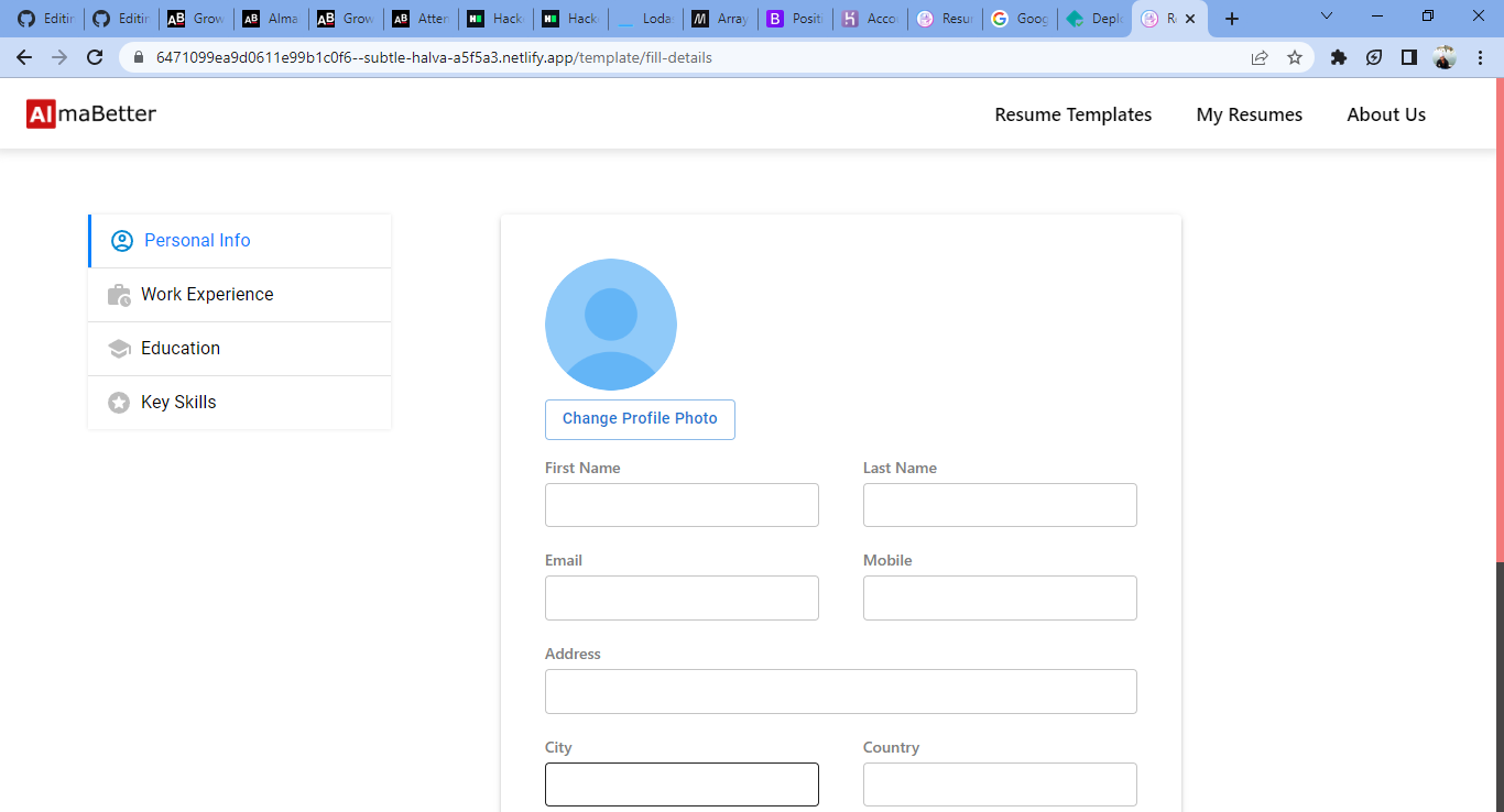 GitHub - MrAmitkumarSagar/resume: Resume Builder web app is Almabetter frontend devlopment project