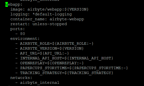 Webapp not accessible on port 80 · Issue #18770 · airbytehq/airbyte · GitHub