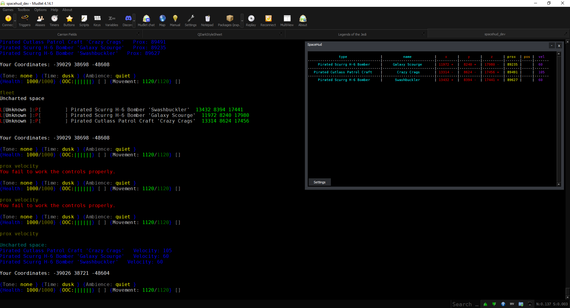 GitHub - Xavious/lotj-mudlet-packages