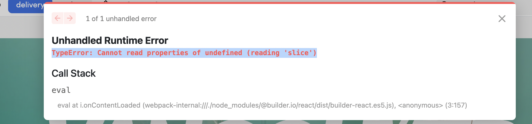 TypeError: Cannot read properties of undefined (reading 'slice') · Issue #2304 · BuilderIO ...