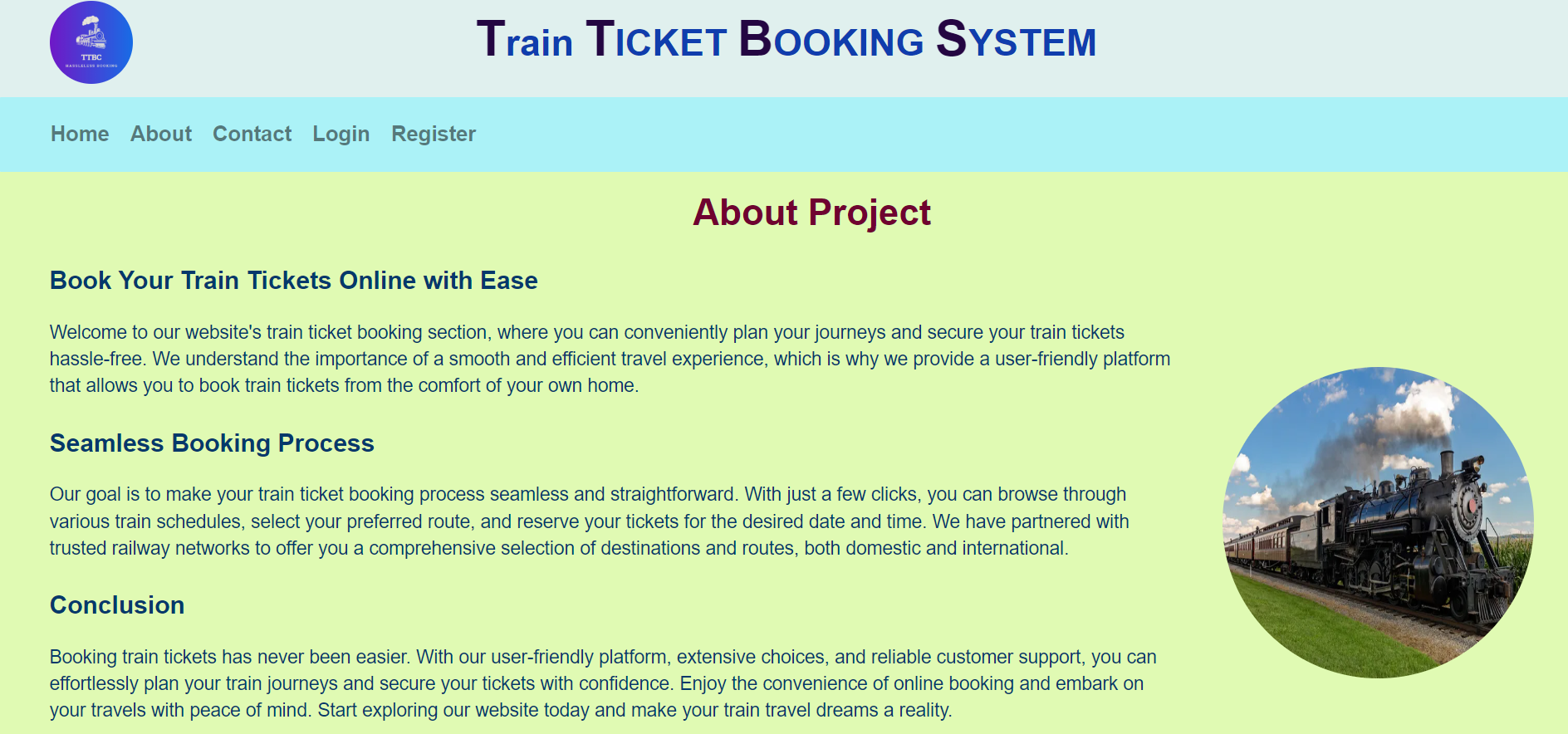 GitHub - shubhamcrj1/TICKET_BOOKING_WEBSITE: Railway Ticket booking website using HTML,CSS ...