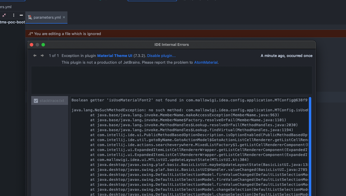 [Bug]: Exiting presentation mode throws an exception · Issue #146 · AtomMaterialUI/material ...