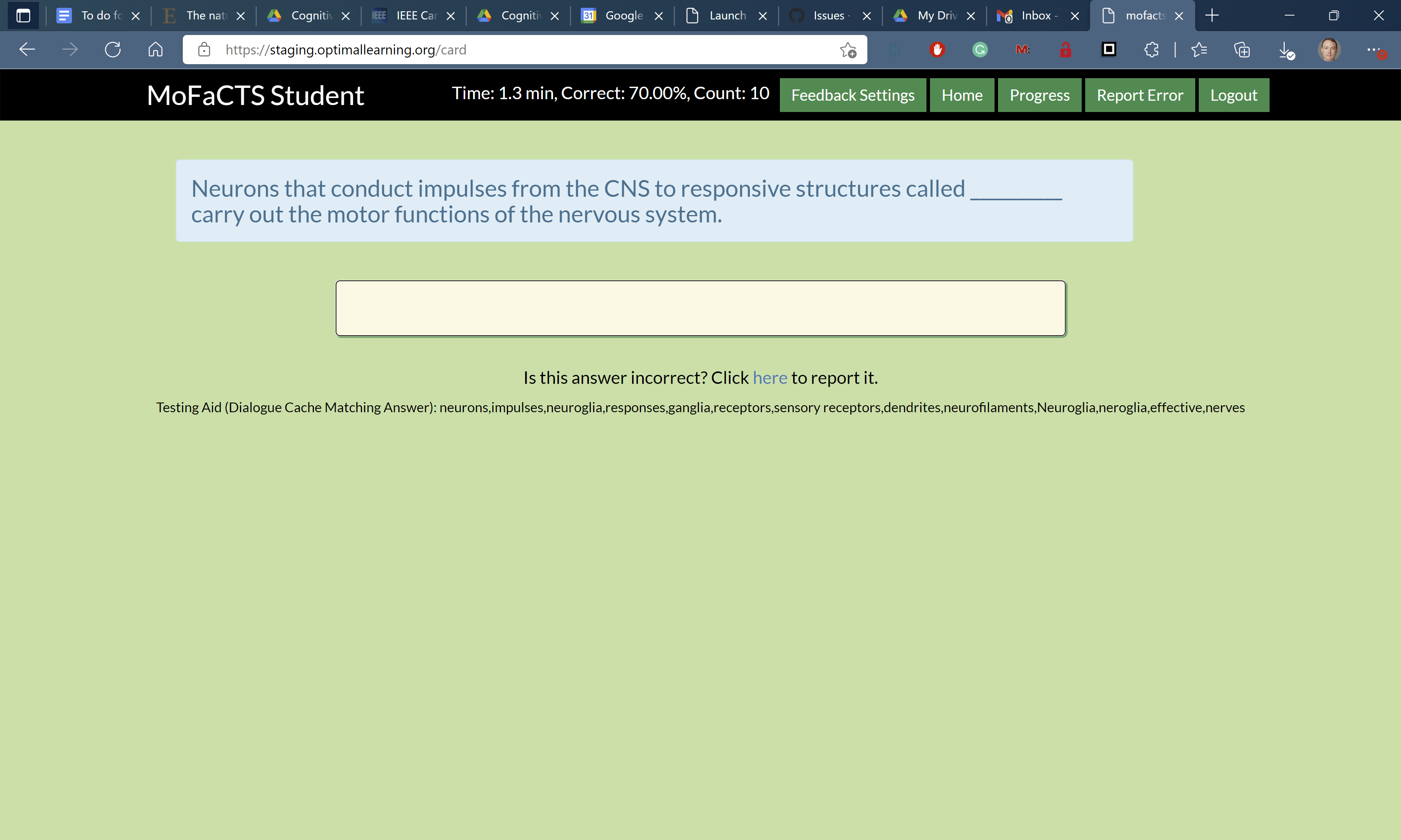 Inconsistent fill in, the longer one looks correct · Issue #538 · memphis-iis/mofacts · GitHub