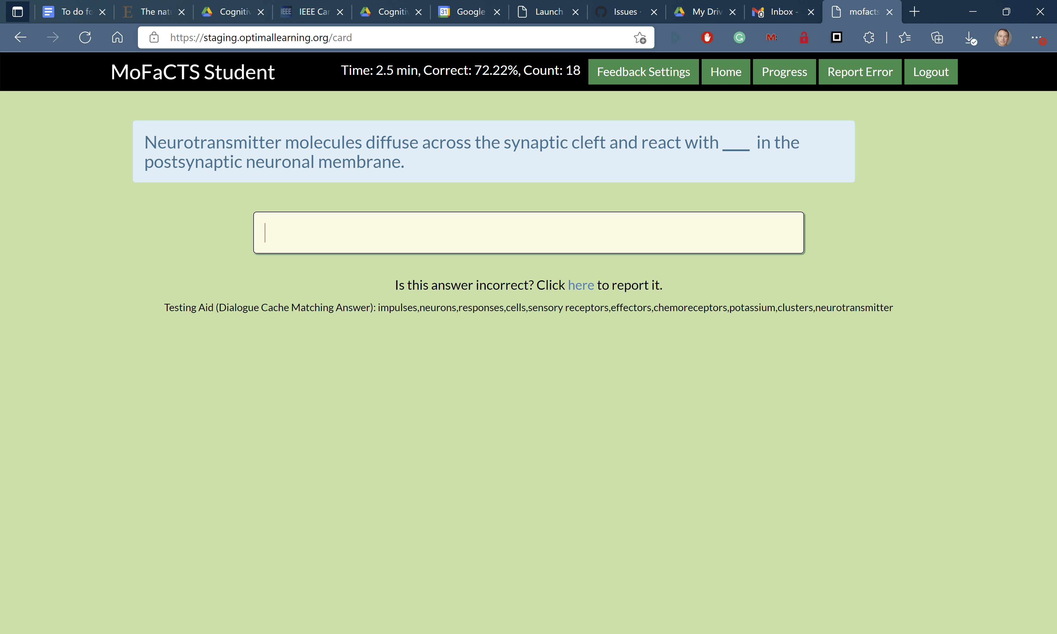 Inconsistent fill in, the longer one looks correct · Issue #538 · memphis-iis/mofacts · GitHub