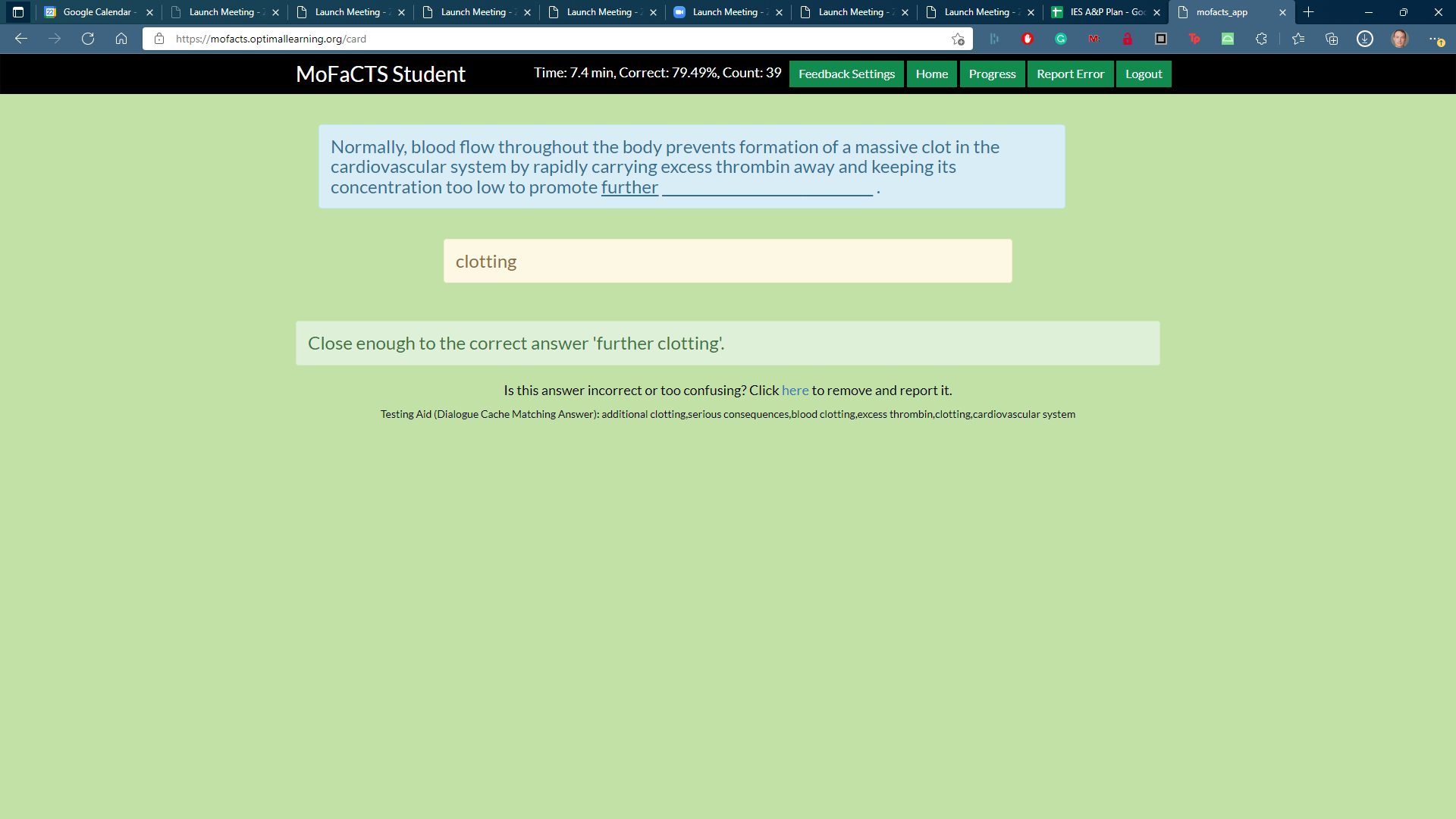 Correct completion is treated as close enough · Issue #708 · memphis-iis/mofacts · GitHub