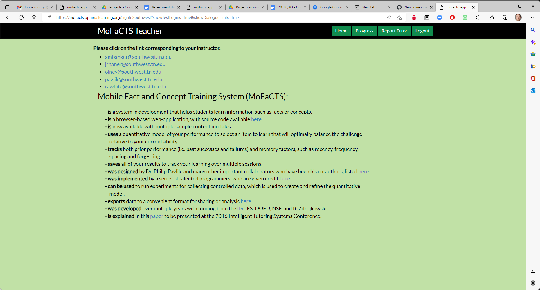 Class link not working · Issue #931 · memphis-iis/mofacts · GitHub