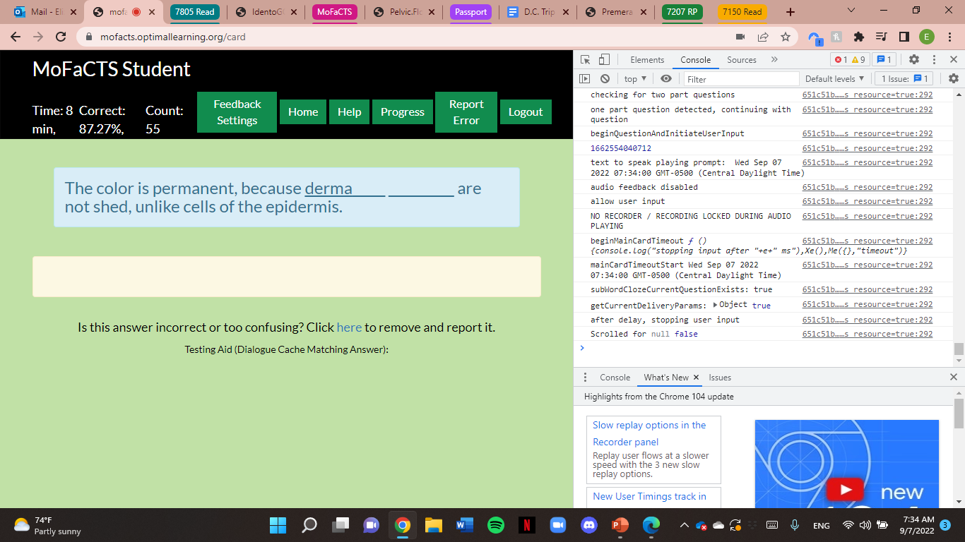 Data reporting or recording error · Issue #944 · memphis-iis/mofacts · GitHub