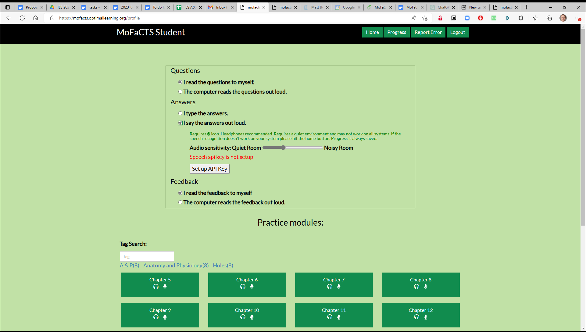 Speech recognition interface not working · Issue #1055 · memphis-iis/mofacts · GitHub