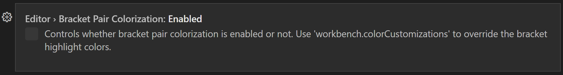 Bracket Pair Colorization Settings · Issue #132910 · microsoft/vscode · GitHub