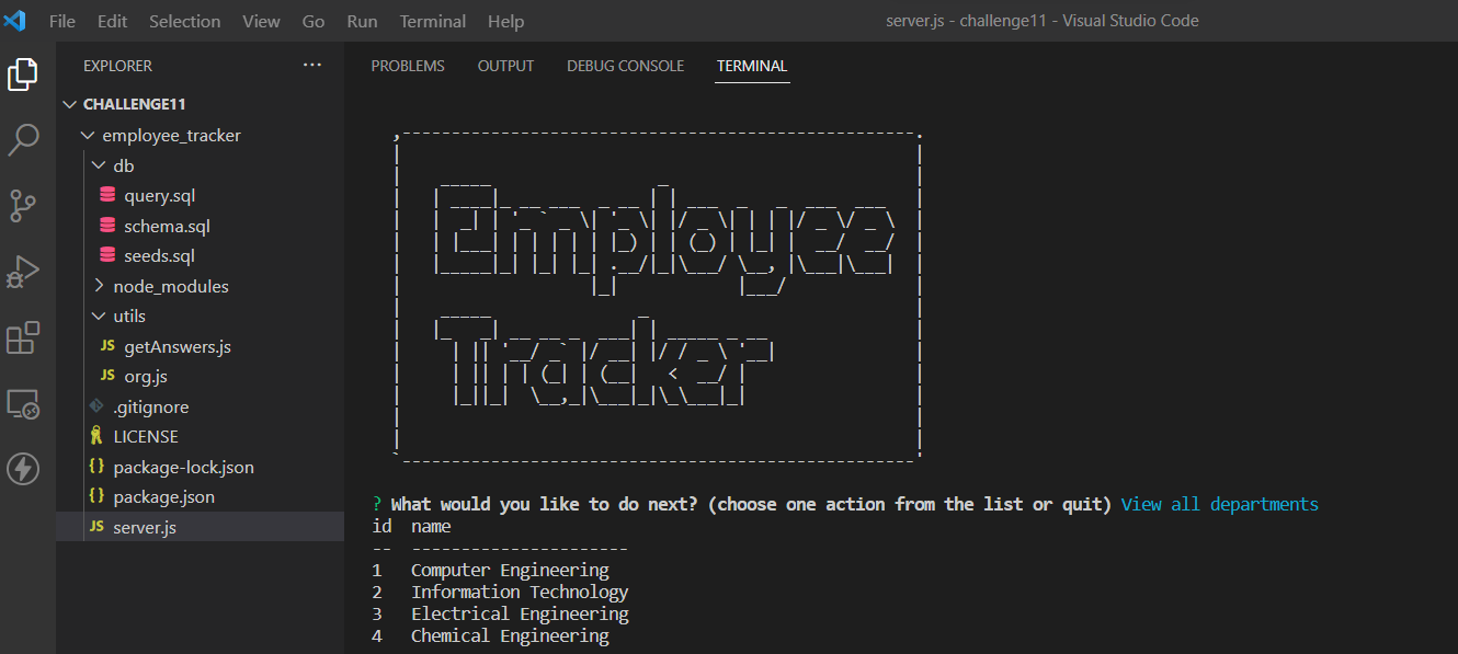 GitHub - soniasebastian/employee_tracker: This application manages employee data using CLI ...