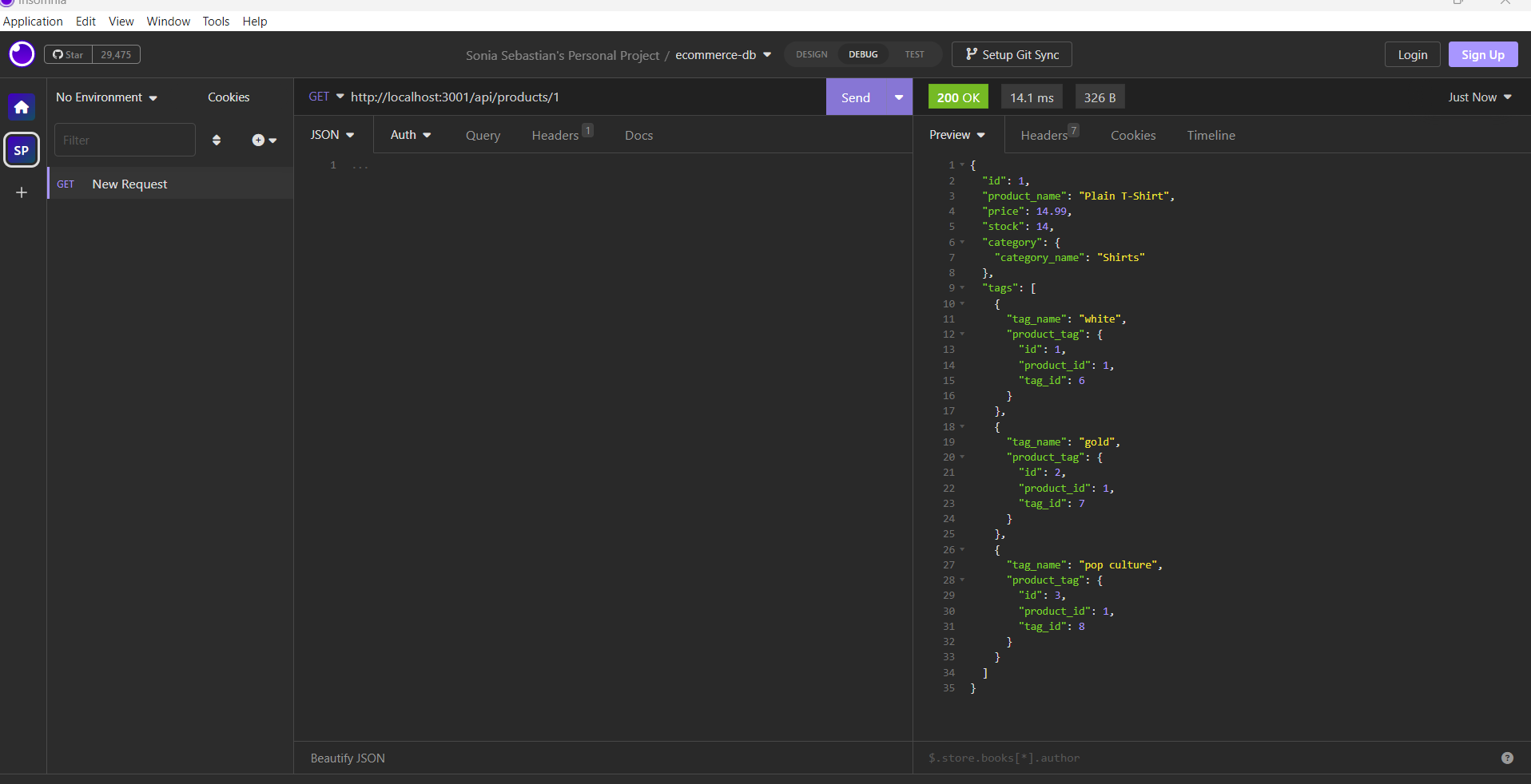 GitHub - soniasebastian/ecommerce-backend-ORM: To build the back end for an e-commerce site ...