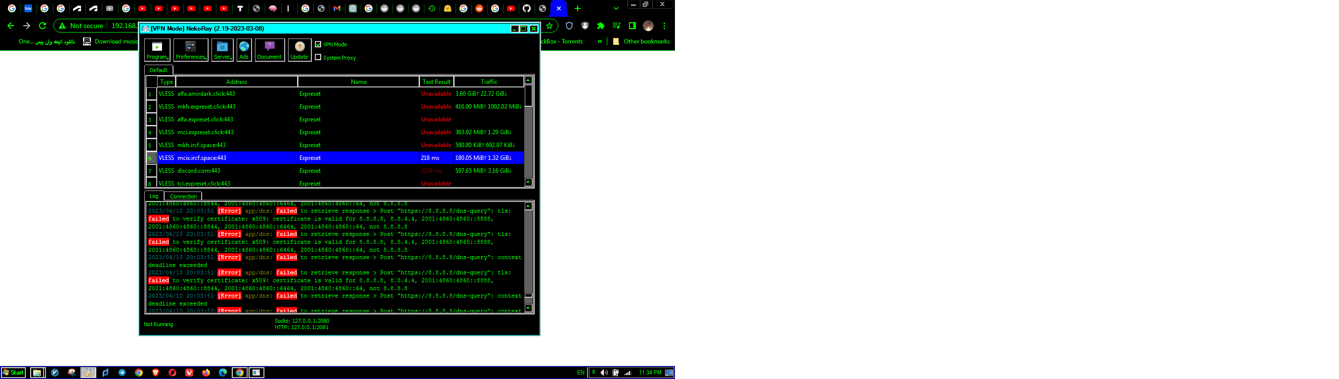 vpn mode won't work after changing windows! · Issue #504 · MatsuriDayo/nekoray · GitHub