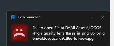 BUG: Not able to open file containing folder · Issue #2255 · Flow-Launcher/Flow.Launcher · GitHub