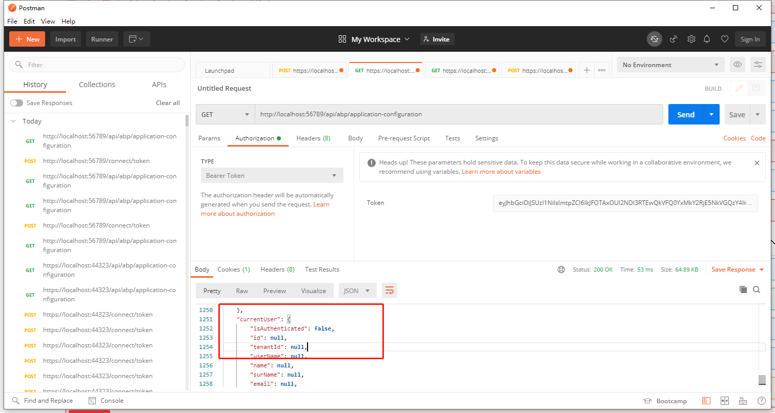 the property 'isAuthenticated' of the currentUser is false · Issue #6477 · abpframework/abp · GitHub