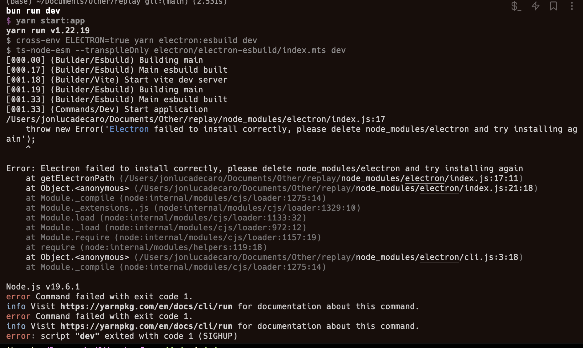 bug: Electron failed to install correctly · Issue #1588 · oven-sh/bun · GitHub