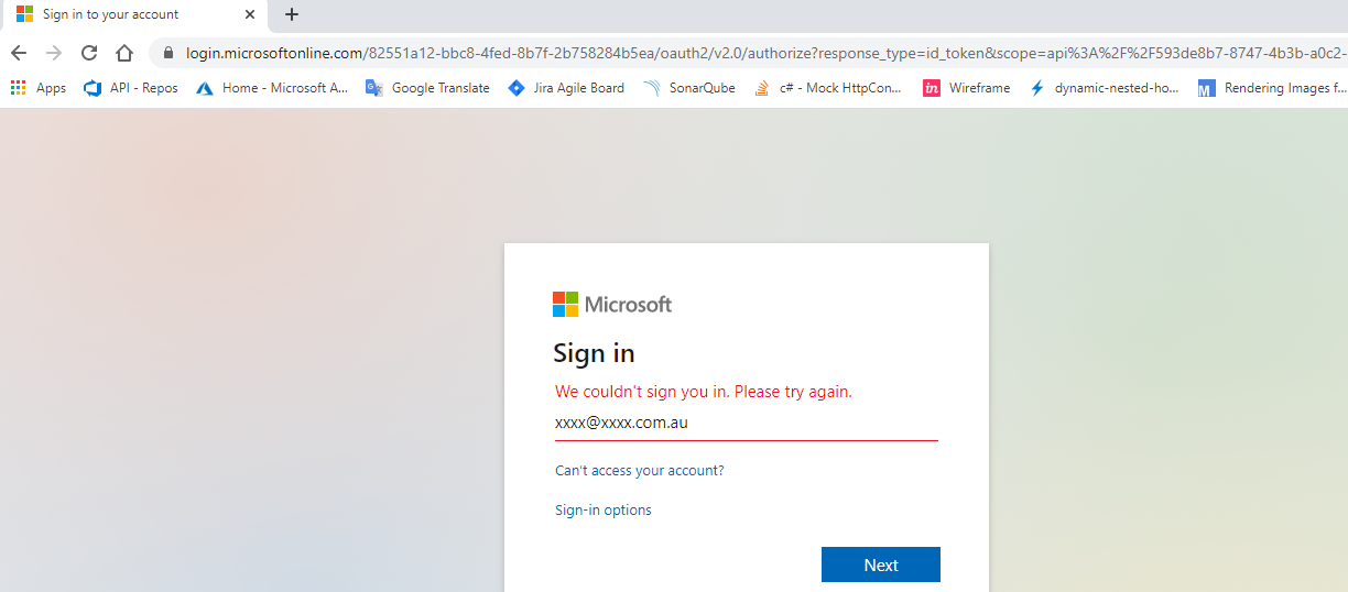 Unsafe JavaScript attempt to initiate navigation for frame with origin 'https://xxx.xxx.net.au ...