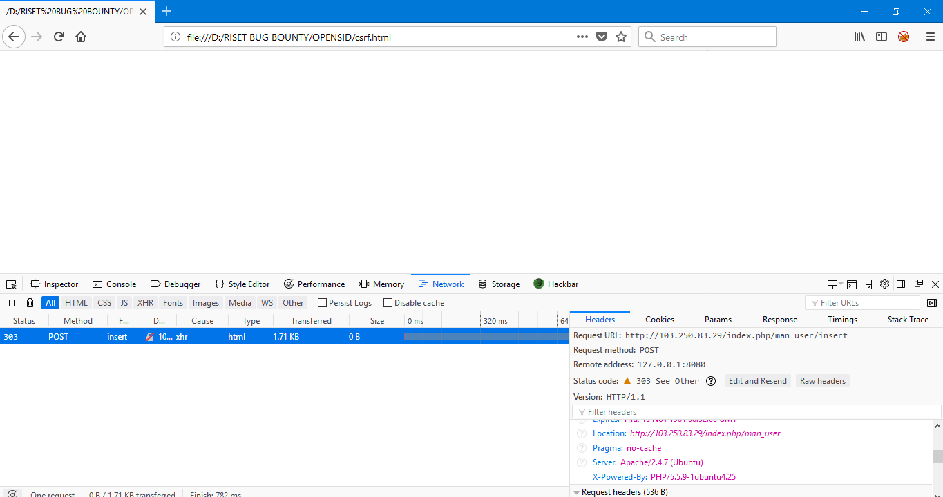 [SECURITY BUG] CSRF Token not exist On Add Account Feature Leads To Add Admin Accounts · Issue ...