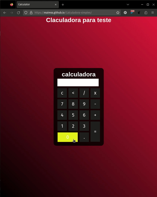 GitHub - mairess/Calculadora-simples: Simple calculator made on youtube ...