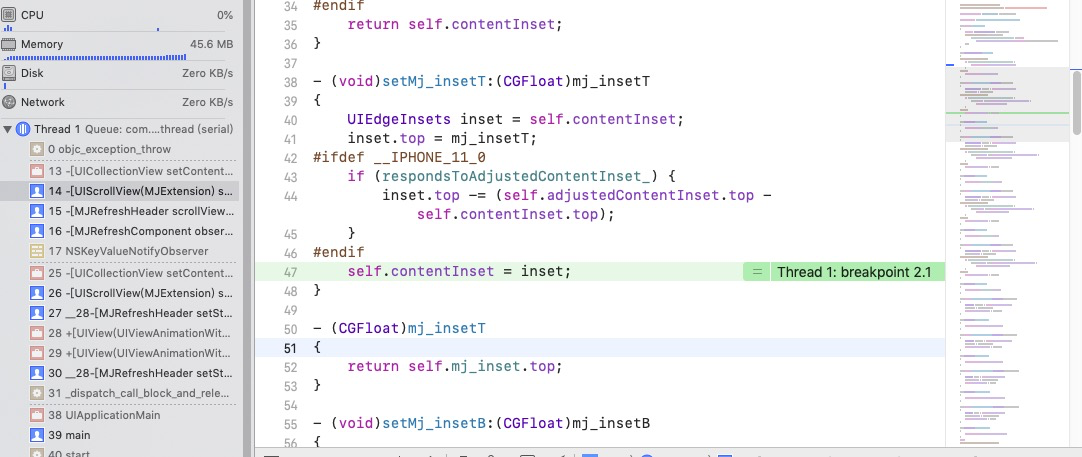 3.2.0版本中在最新的系统版本中会Crash · Issue #1348 · CoderMJLee/MJRefresh · GitHub