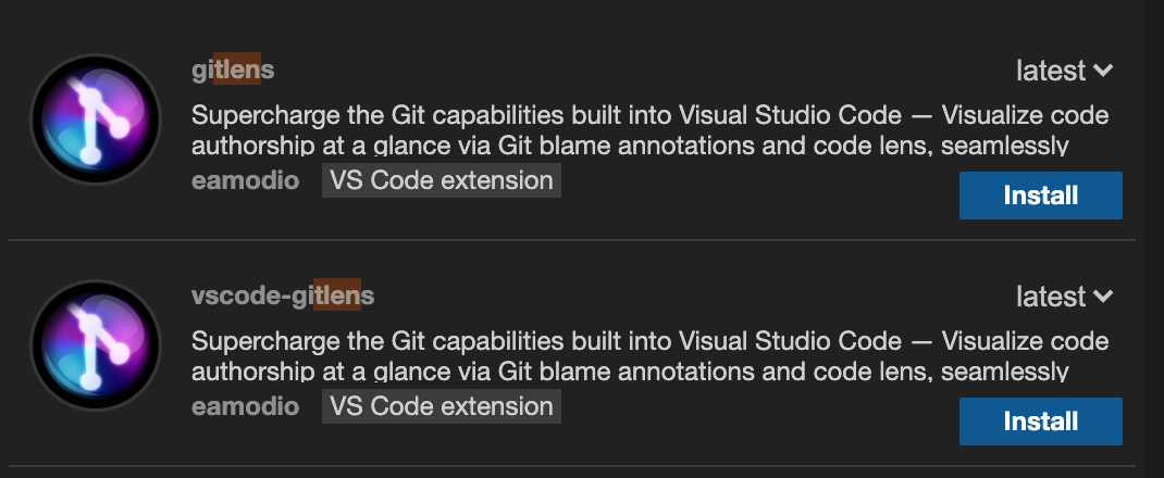 why there are eamodio/vscode-gitlens and eamodio/gitlens in che-plugin-registry · Issue #20475 ...